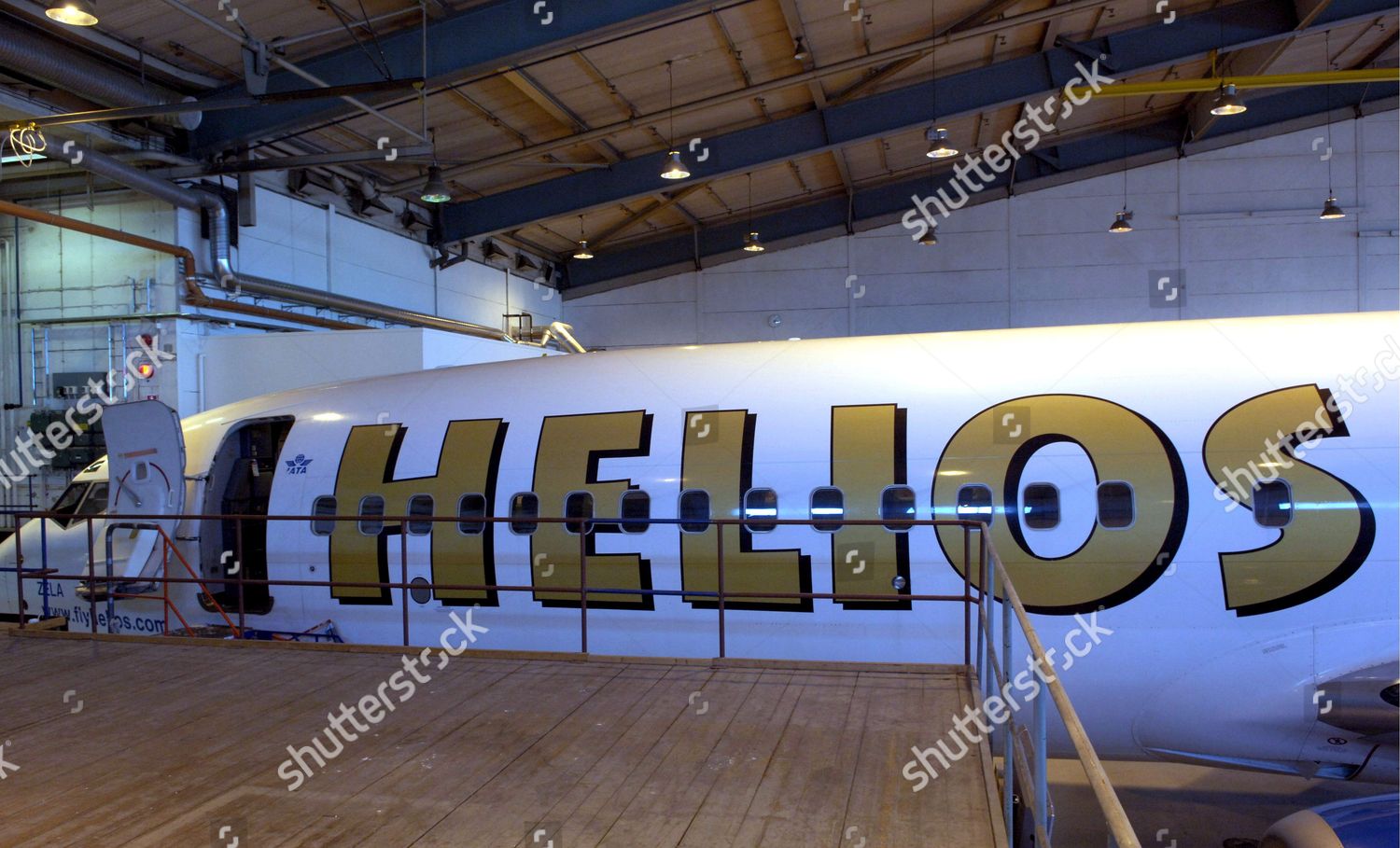 Technical Checkup Helios Airways Boeing 737800 Editorial Stock Photo ...