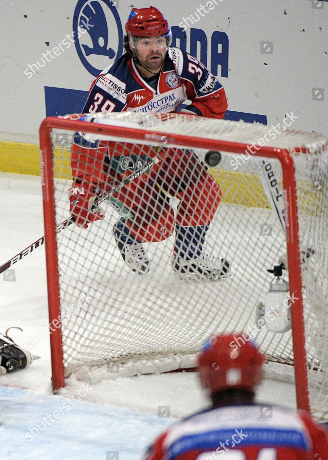 Russias Maxim Rybin Sees Puck Goal Editorial Stock Photo - Stock Image | Shutterstock