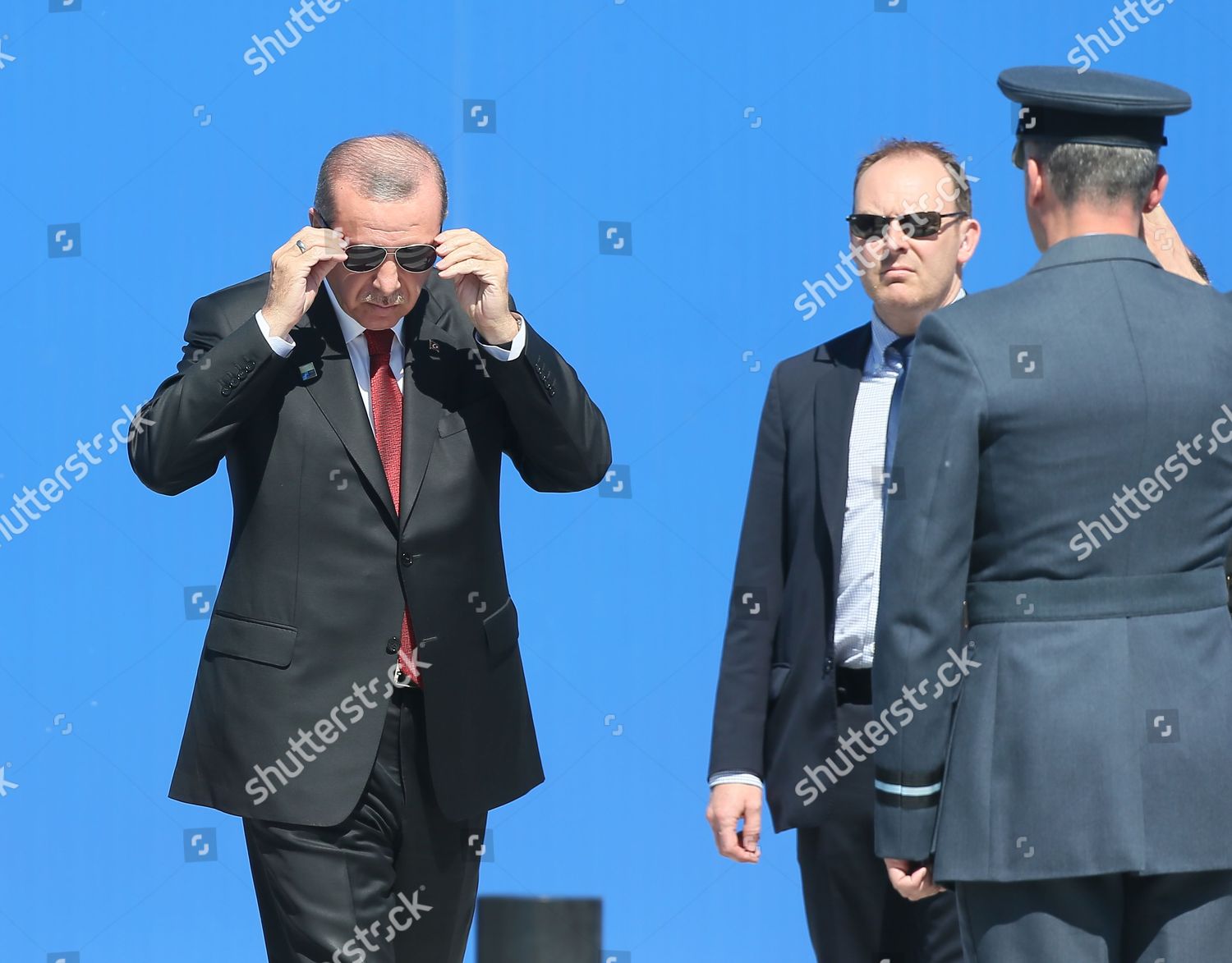 Turkish President Recip Tayyip Erdogan Arrives Editorial Stock Photo ...