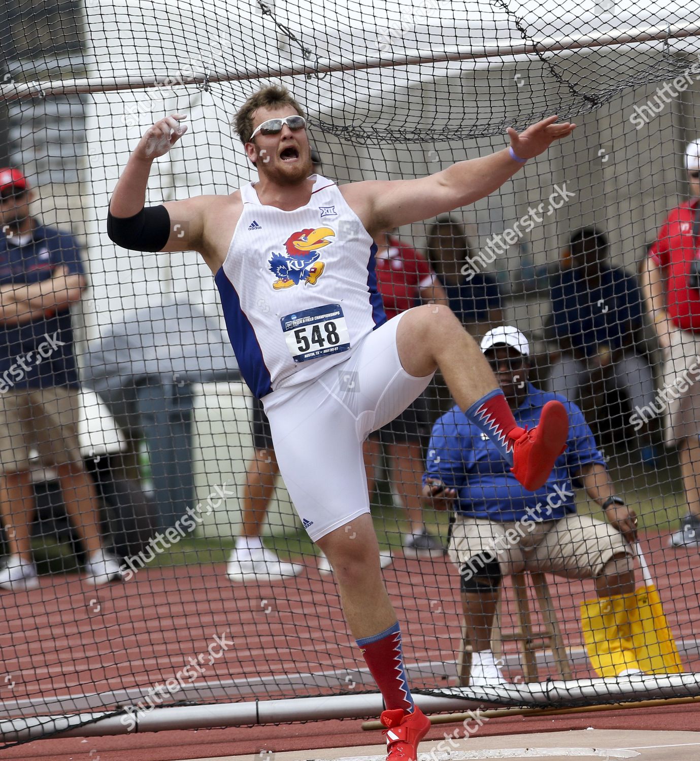 Kansas Mitchell Cooper Throws Third Place Editorial Stock Photo - Stock ...