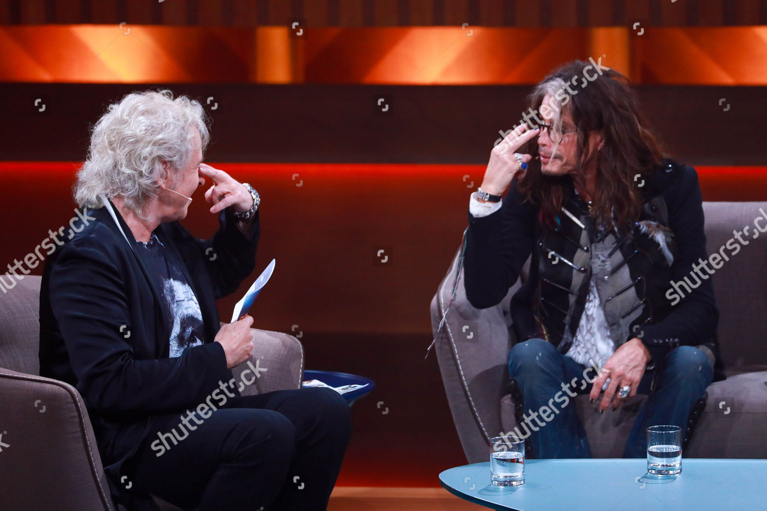 Thomas Gottschalk Steven Tyler Editorial Stock Photo - Stock Image ...