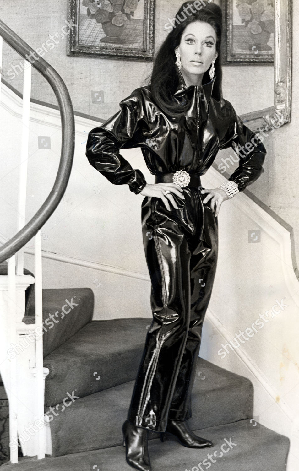 Fashion 1958 Joan Diener Actress Singer: redaktionellt stockfoto ...