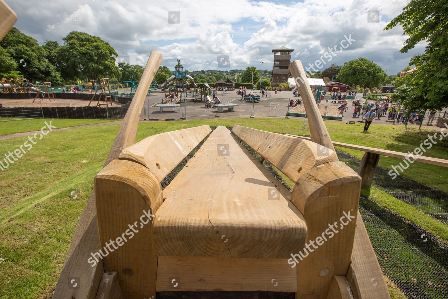 Worlds First Slide Recreated Wicksteed Park Editorial Stock Photo ...