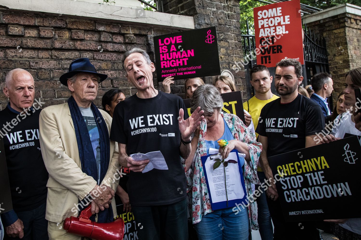 Sir Ian Mckellen Peter Tatchell Editorial Stock Photo - Stock Image ...