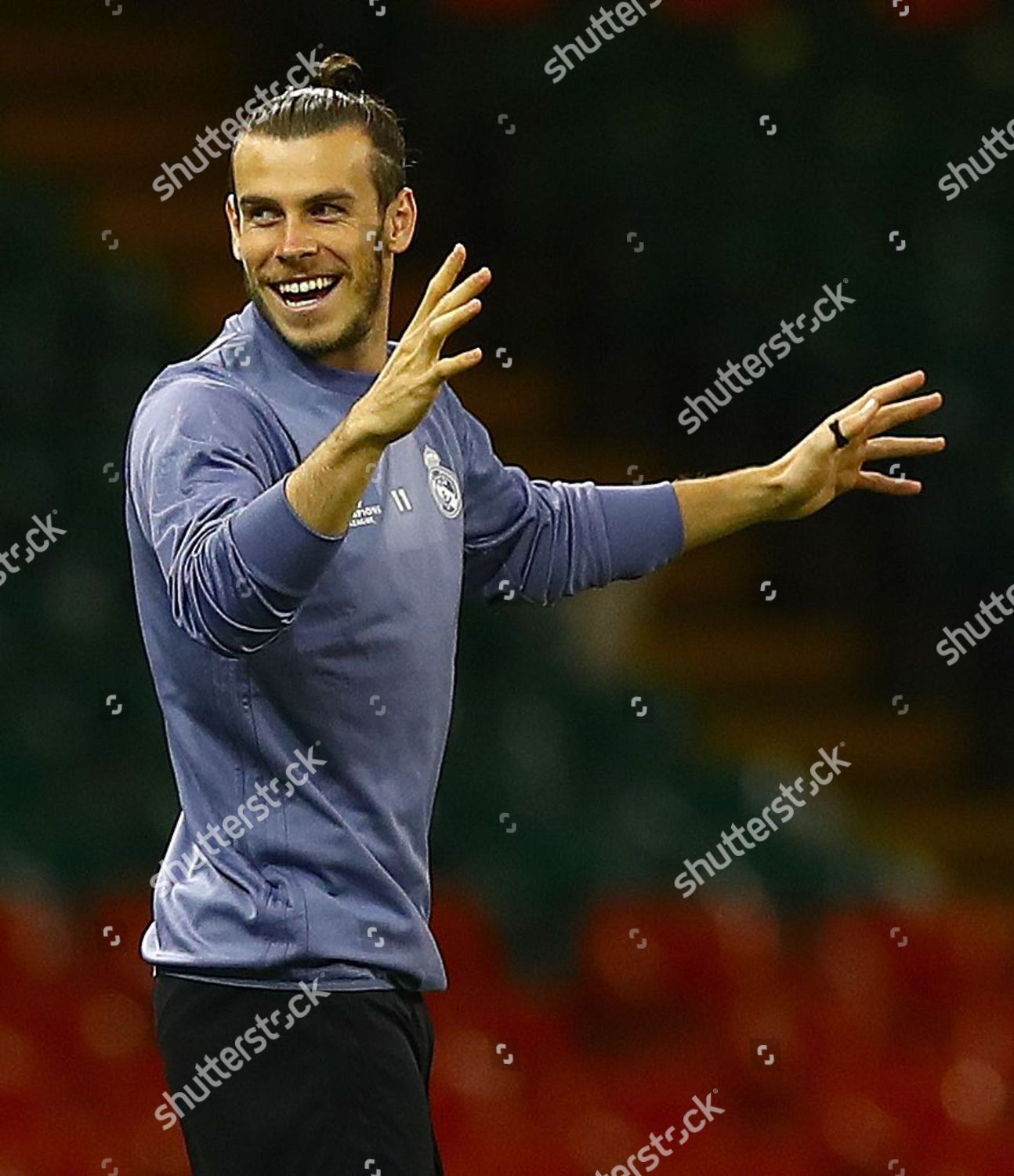 Gareth Bale Real Madrid Smiles During Editorial Stock Photo - Stock ...