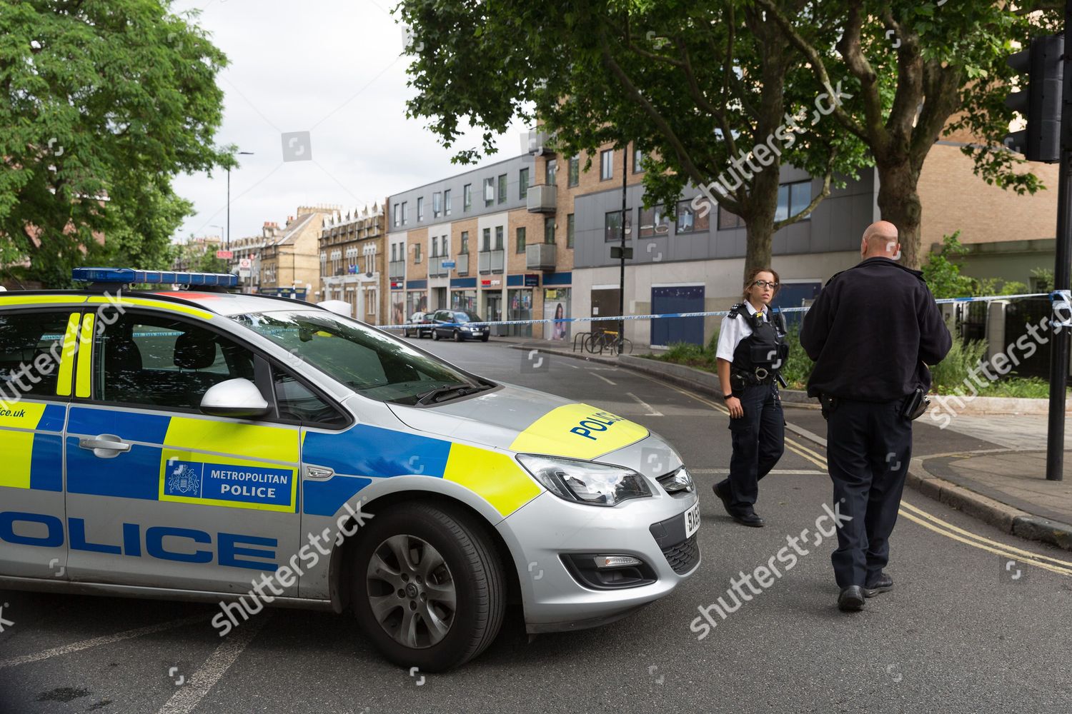 Police Officers Police Car Crime Scene Editorial Stock Photo - Stock ...