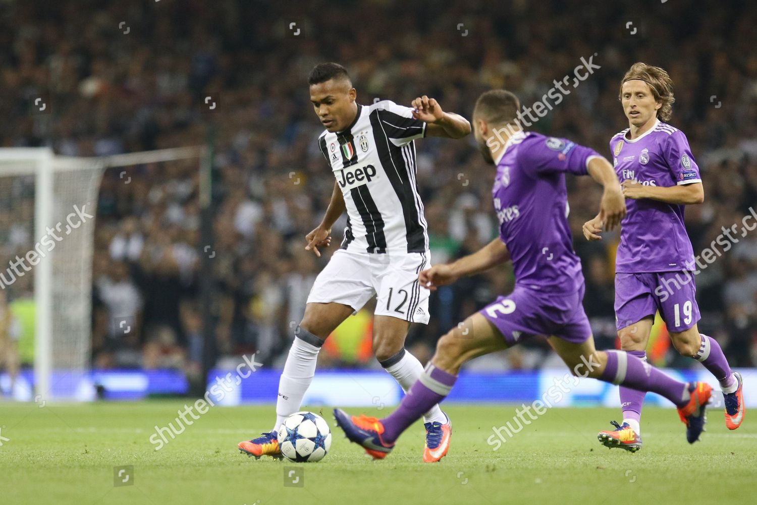 Juventus Defender Alex Sandro During Champions Editorial Stock Photo ...