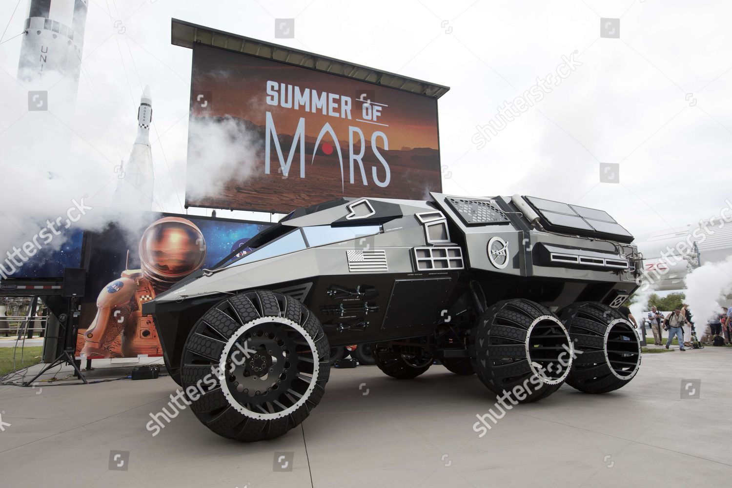 Scientificallythemed Mars Rover Concept Vehicle Operates Editorial ...