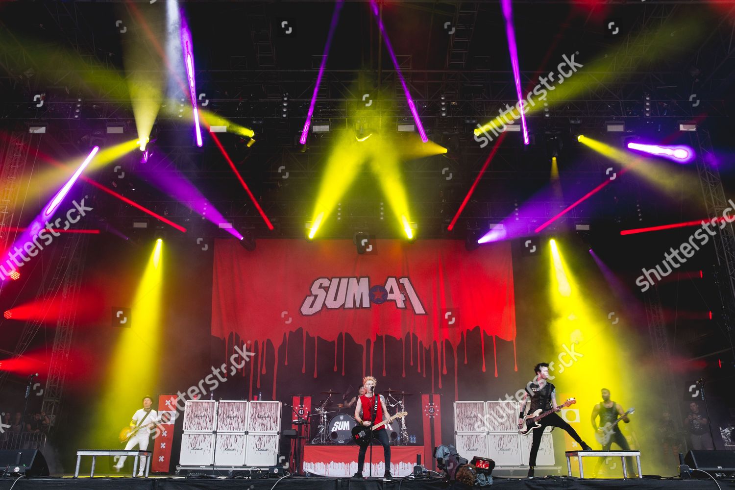Sum 41 Deryck Whibley Dave Baksh Editorial Stock Photo - Stock Image ...