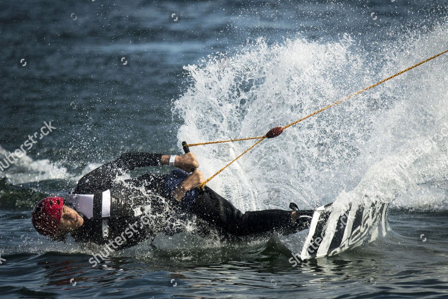 Cable Wakeboarder Action New Danube Discharge Editorial Stock Photo ...