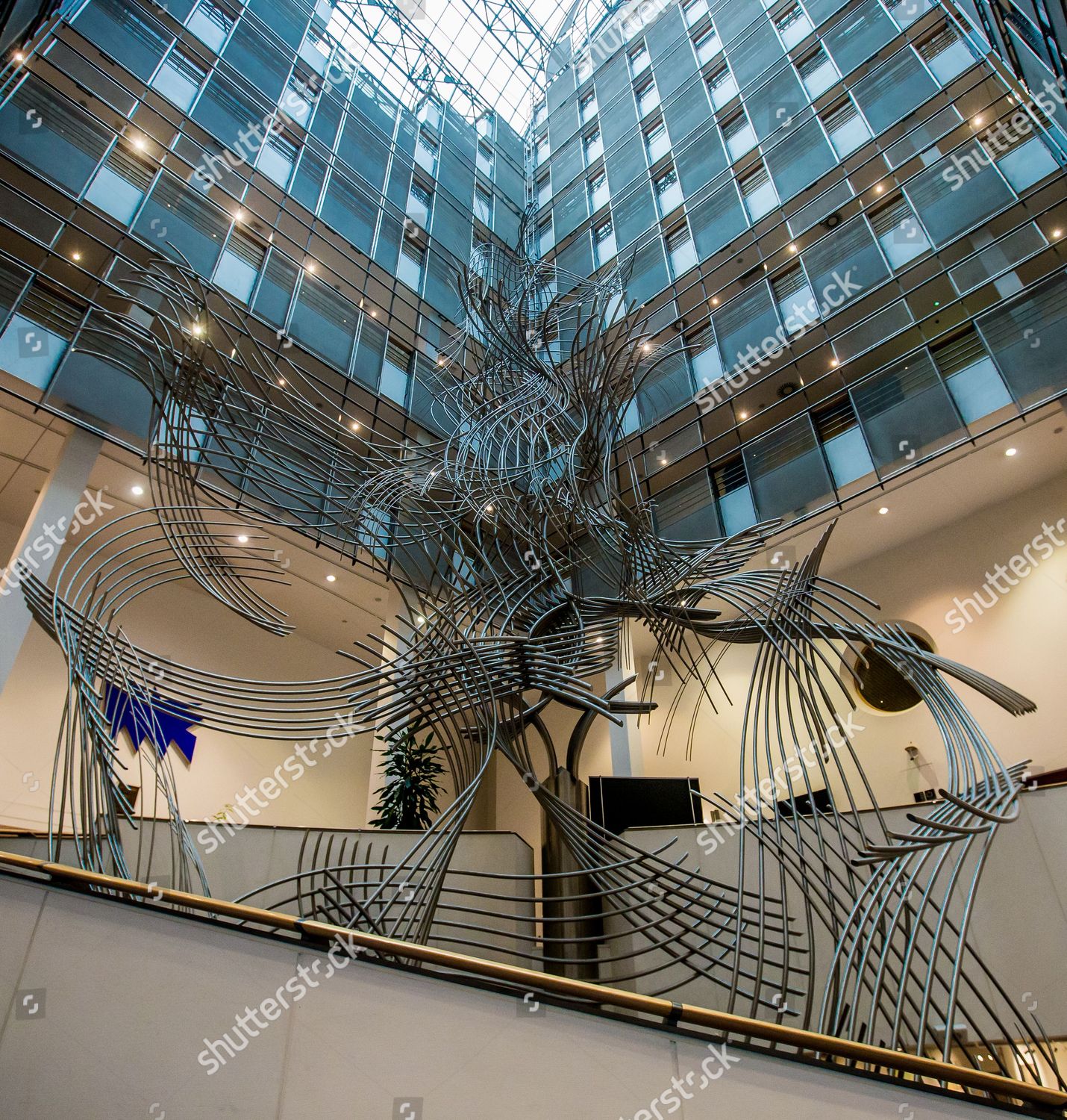 View Inside Paulhenri Spaak Phs Building Editorial Stock Photo - Stock ...