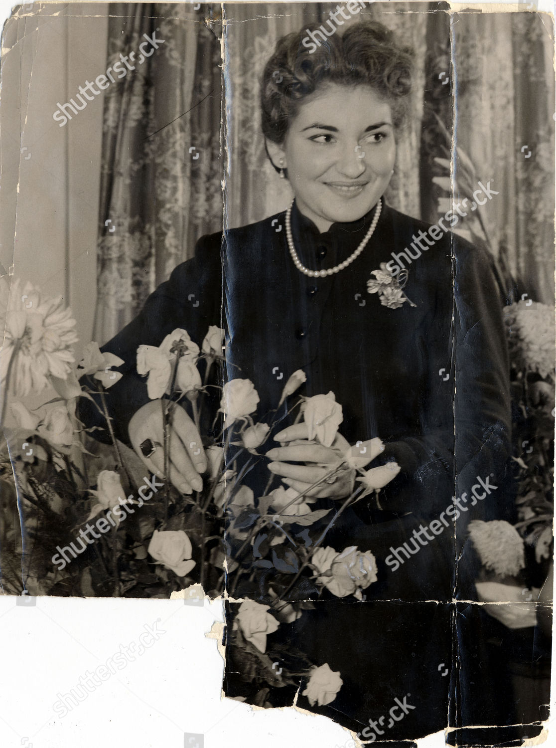 Opera Singer Maria Callas Died 1977 Redaktionelles Stockfoto ...