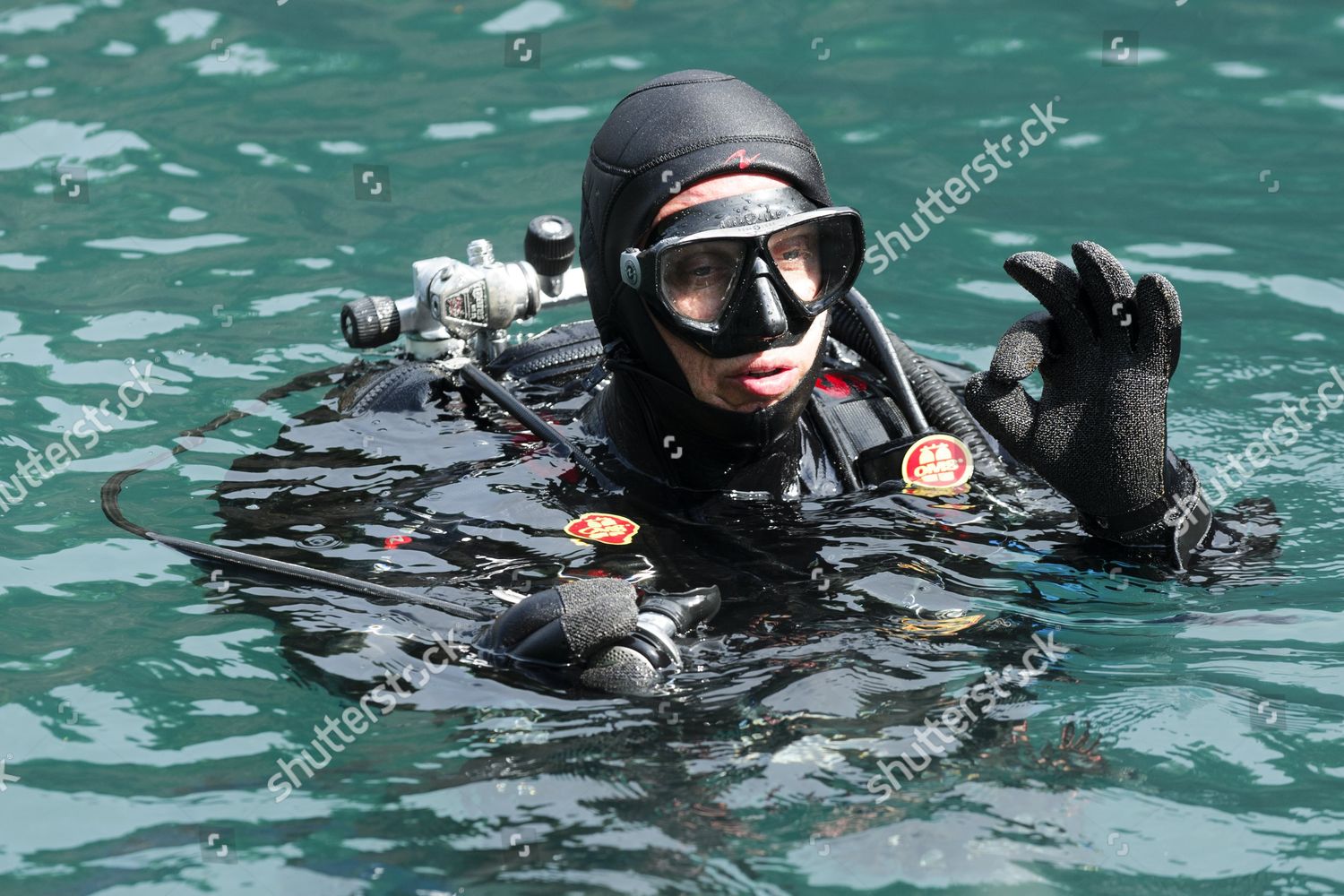Diver Surface Water Editorial Stock Photo - Stock Image | Shutterstock