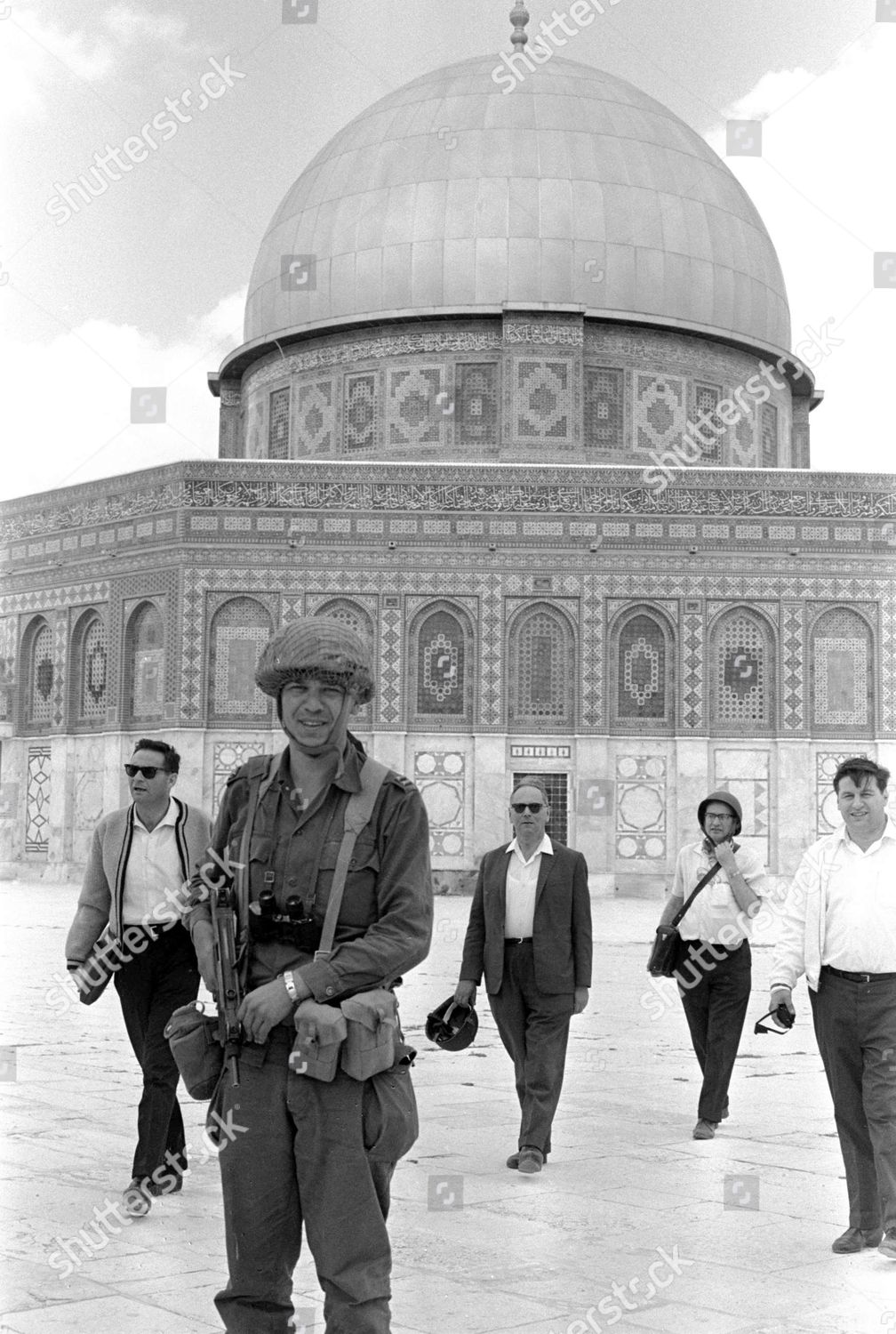 Idf Officer Group Journalists Front Dome Editorial Stock Photo - Stock ...