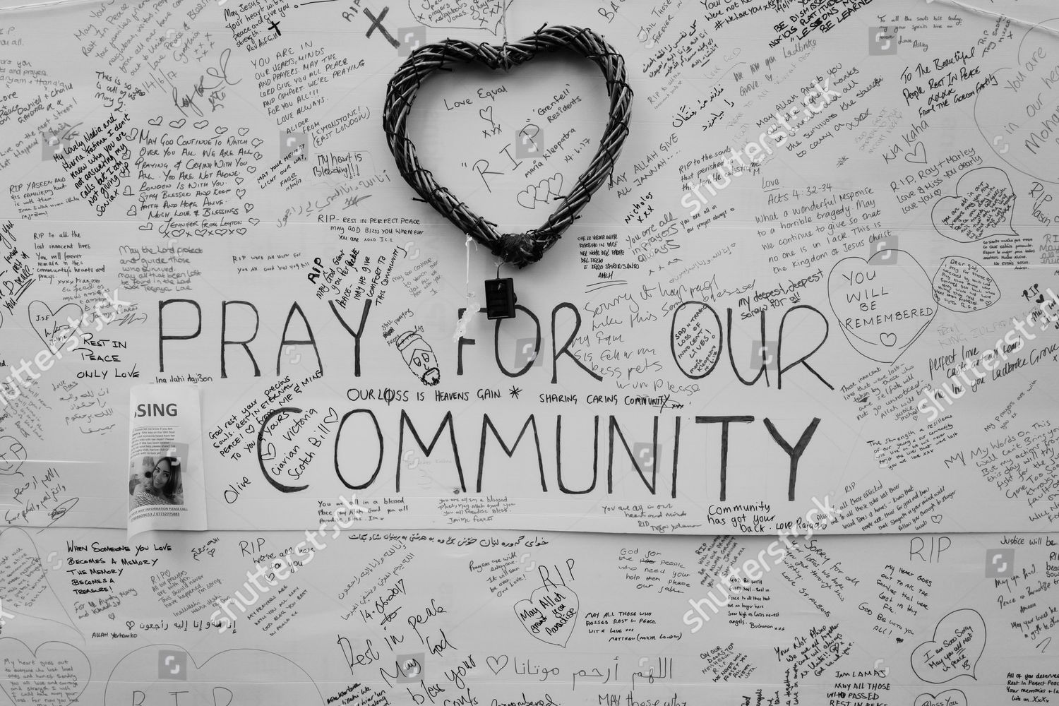 Messages Support Latymer Community Church Those Editorial Stock Photo ...