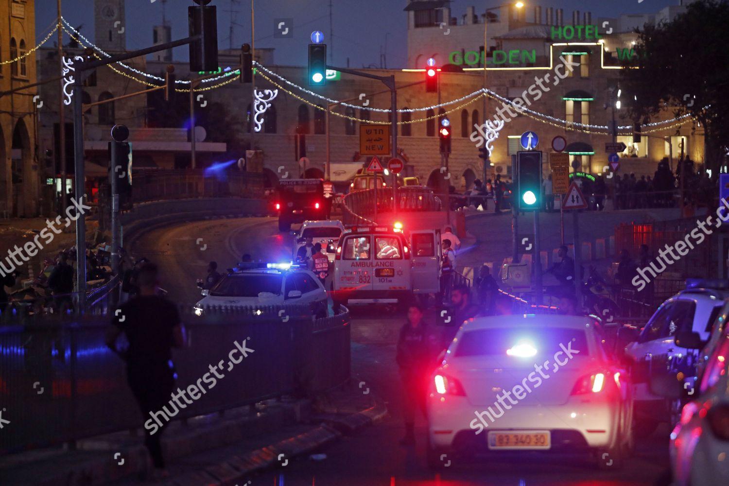 Ambulance Police Attend Scene Attacke Near Editorial Stock Photo ...