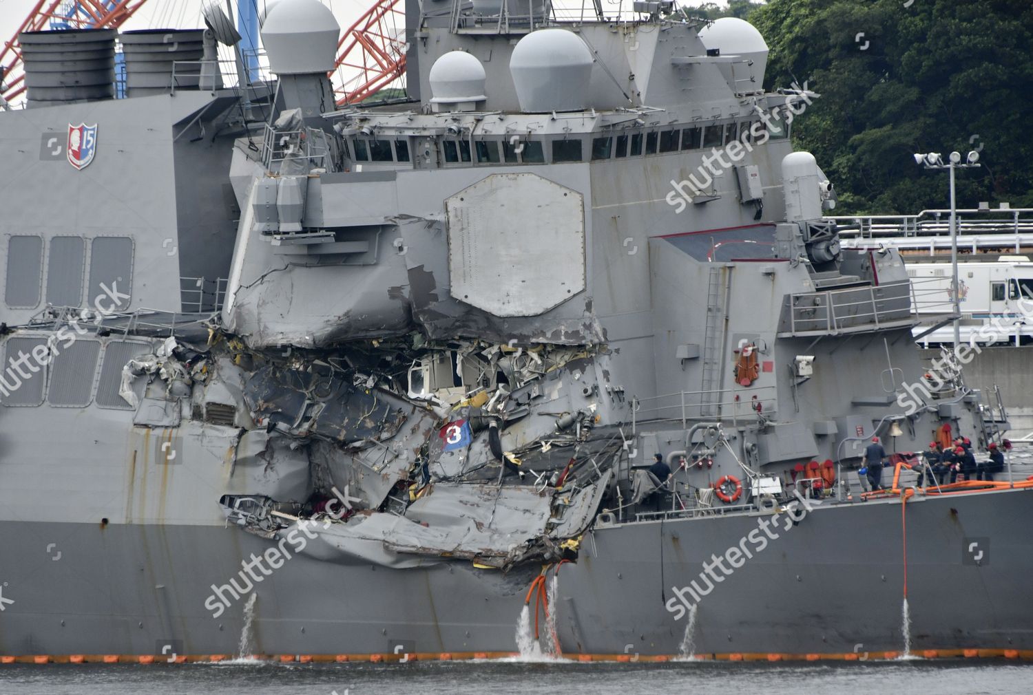 Damaged Us Navy Destroyer Uss Fitzgerald Editorial Stock Photo - Stock ...