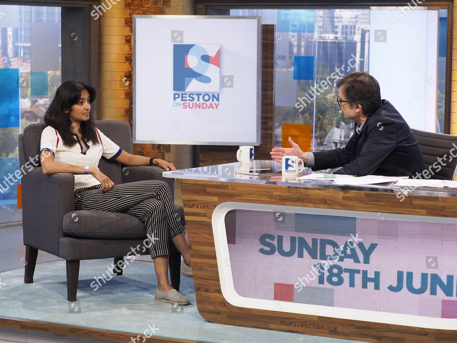 Nisha Parti Robert Peston Editorial Stock Photo - Stock Image ...