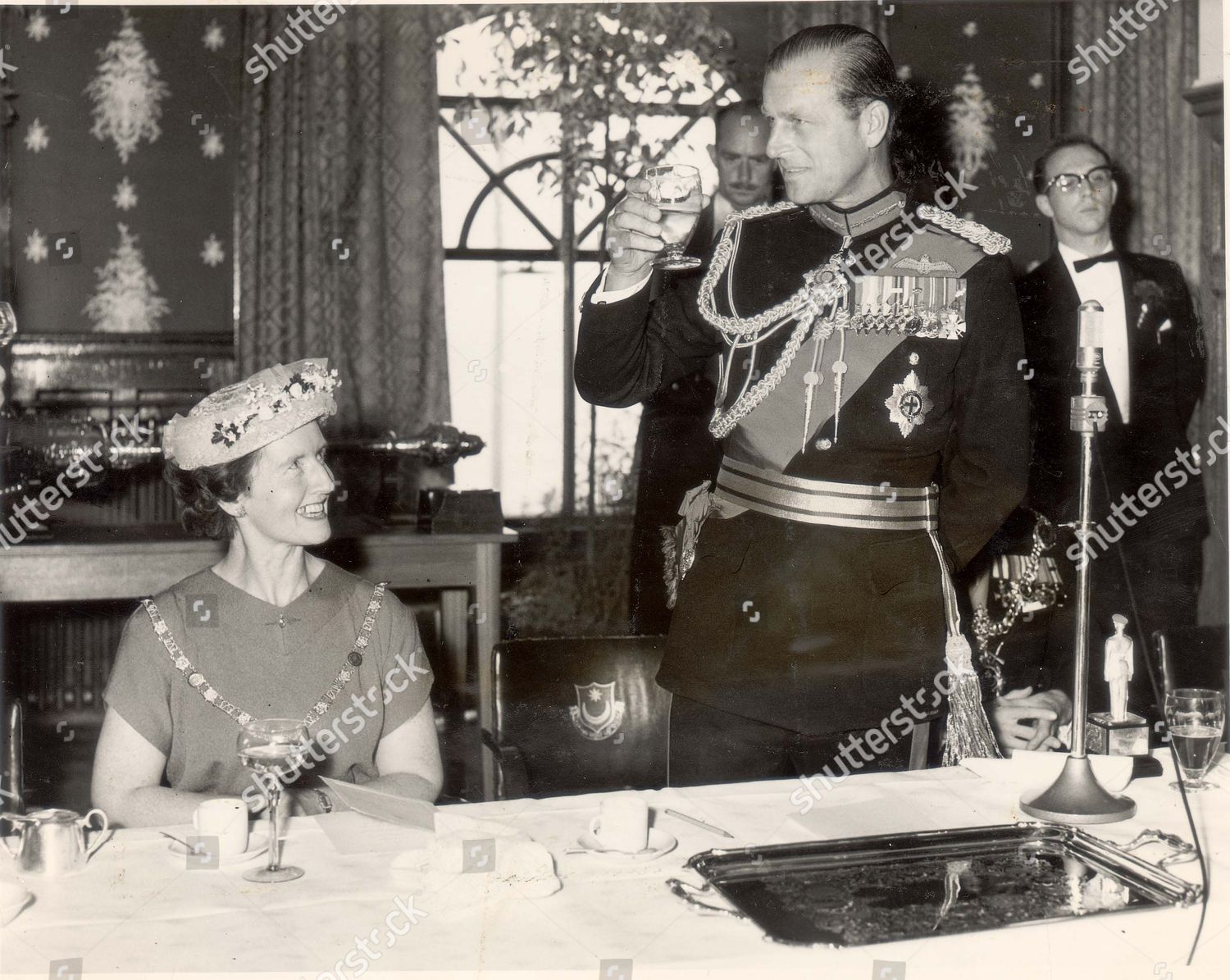 Queen Elizabeth Ii Prince Philip Drinking Editorial Stock Photo - Stock ...