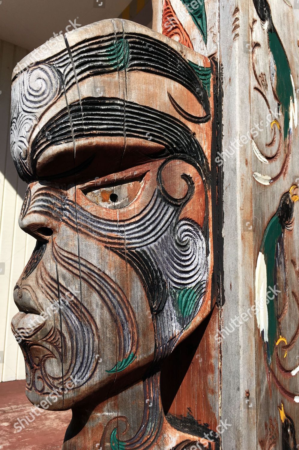 Figure Maori Male Face Maori Culture Editorial Stock Photo - Stock ...
