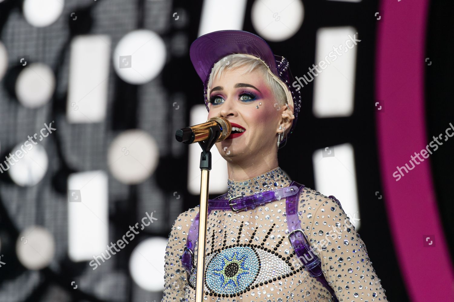 Katy Perry Performing On Pyramid Stage Editorial Stock Photo - Stock ...
