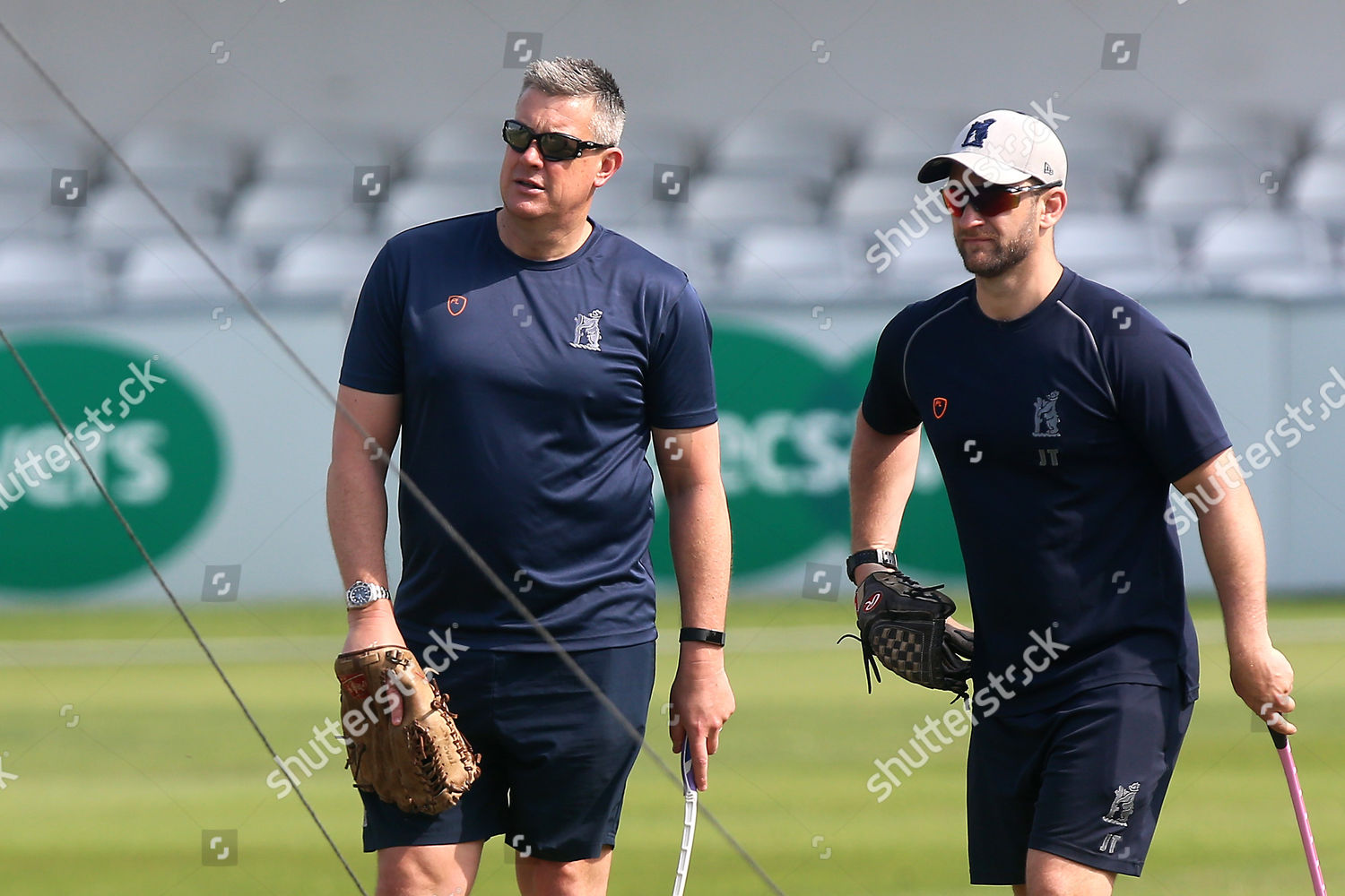 Warwickshire Head Coach Ashley Giles Looks Editorial Stock Photo ...