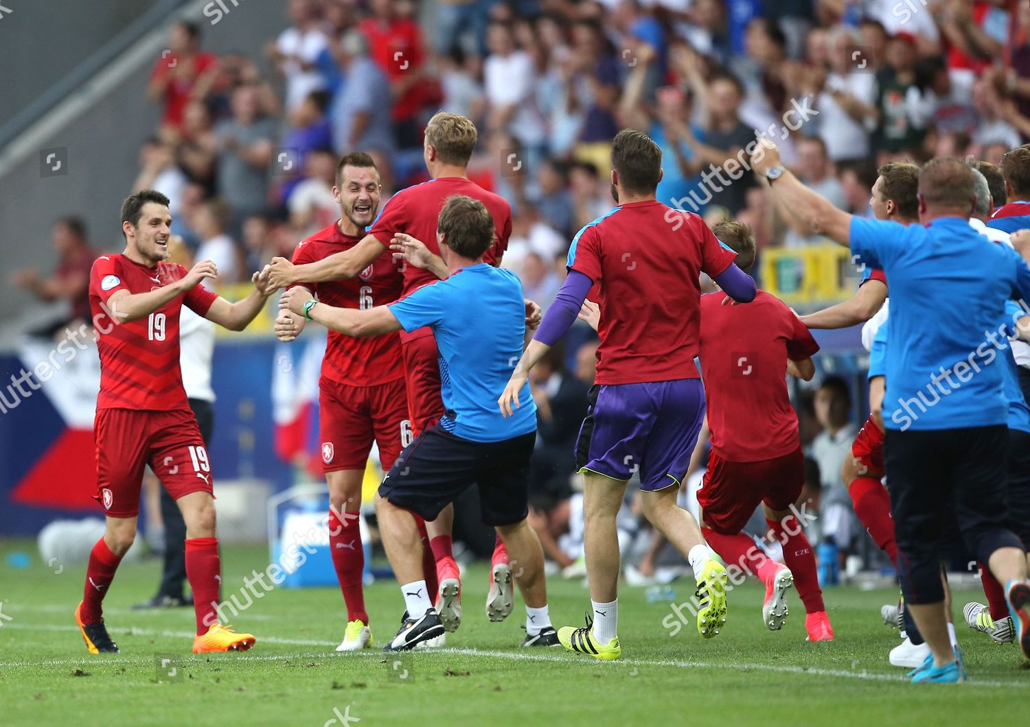 Michael Luftner Czech Republic Celebrates Scoring Editorial Stock Photo ...