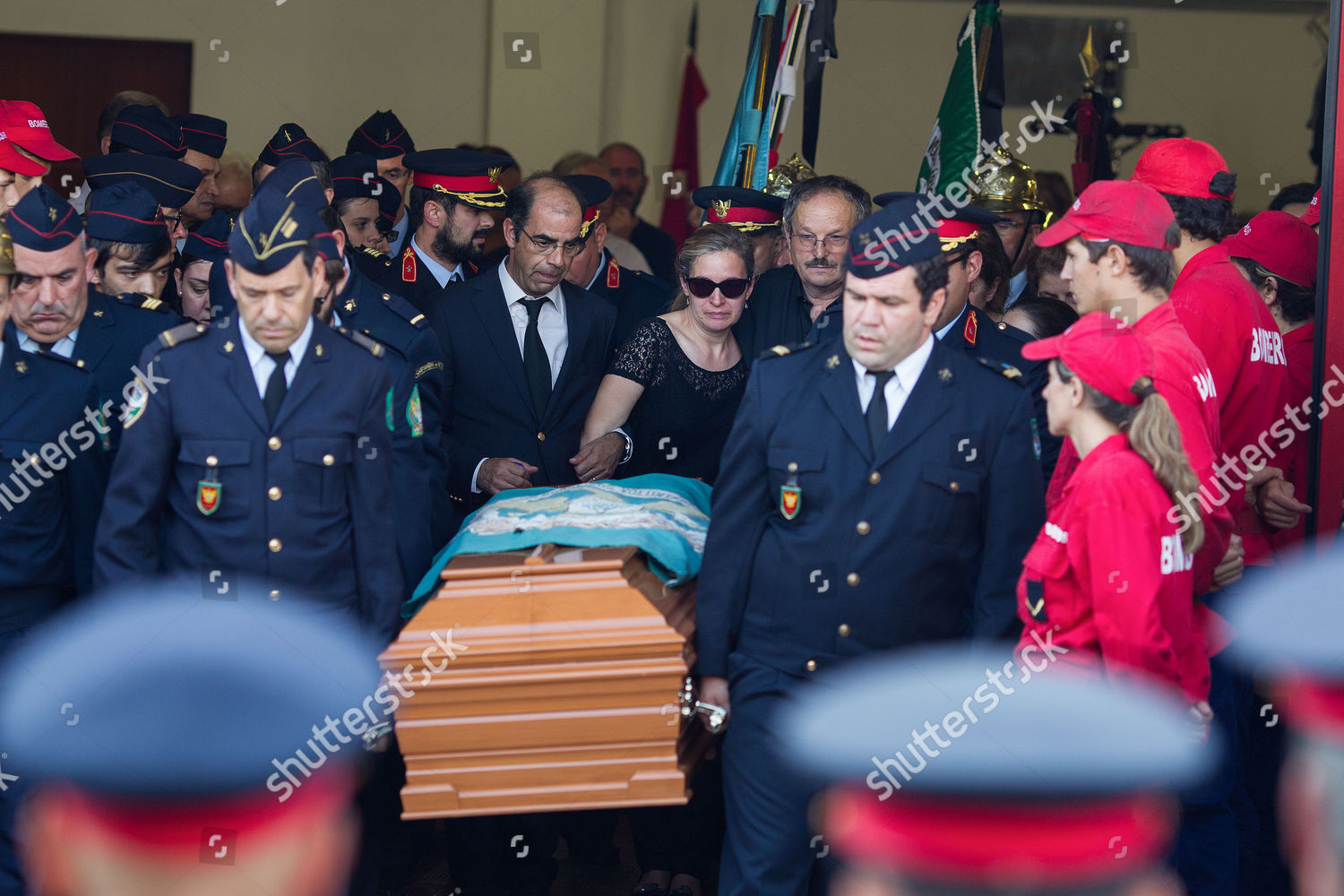 Family Members Colleagues Attend Funeral Ceremonies Editorial Stock ...