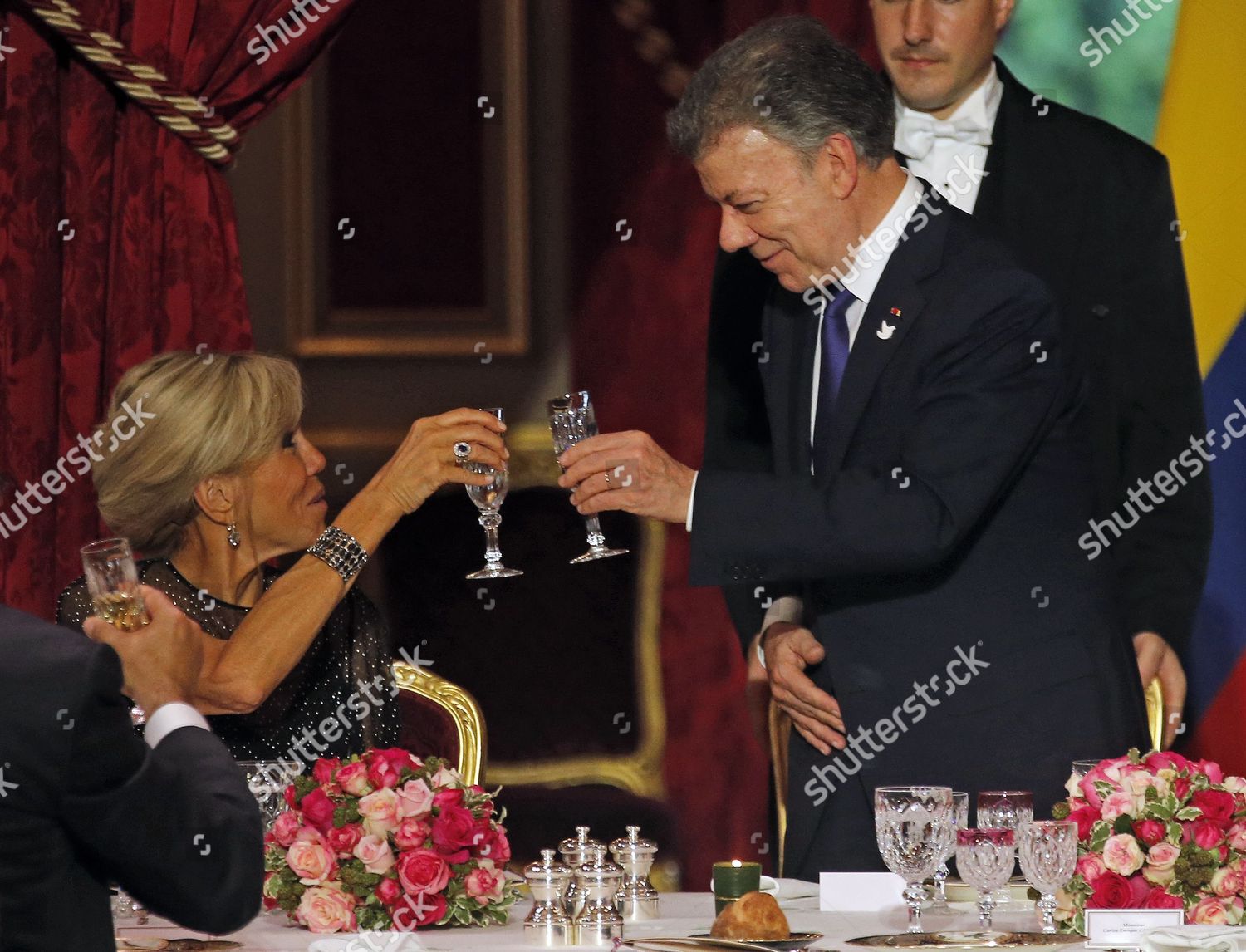 Brigitte Macron Juan Manuel Santos Editorial Stock Photo - Stock Image ...