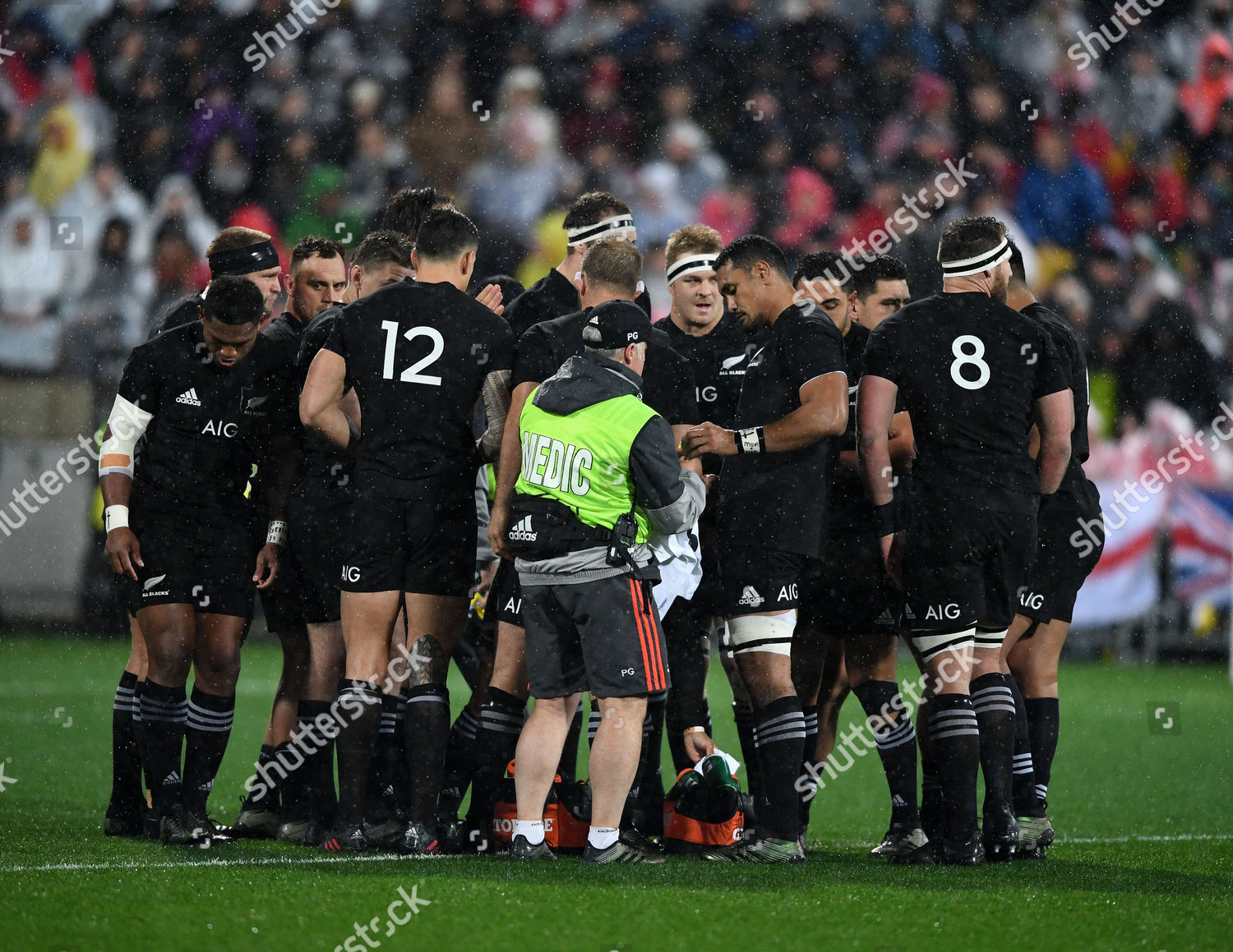All Blacks Gather Into Huddle Just Editorial Stock Photo - Stock Image ...
