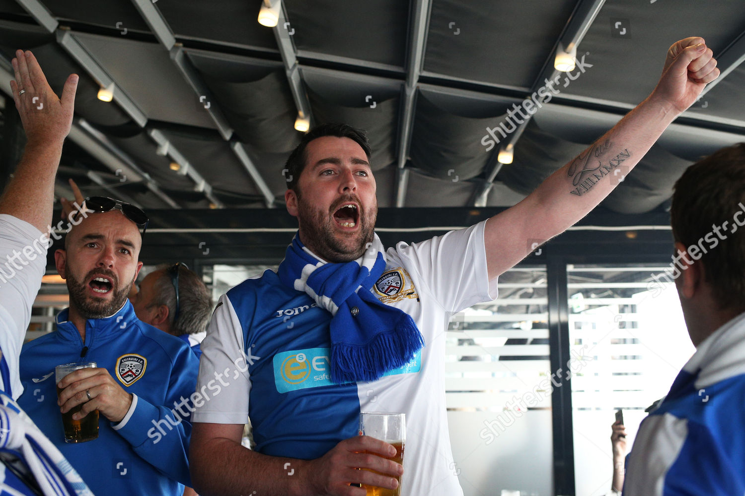 Supporters Coleraine Inside City Centre Bar Editorial Stock Photo ...
