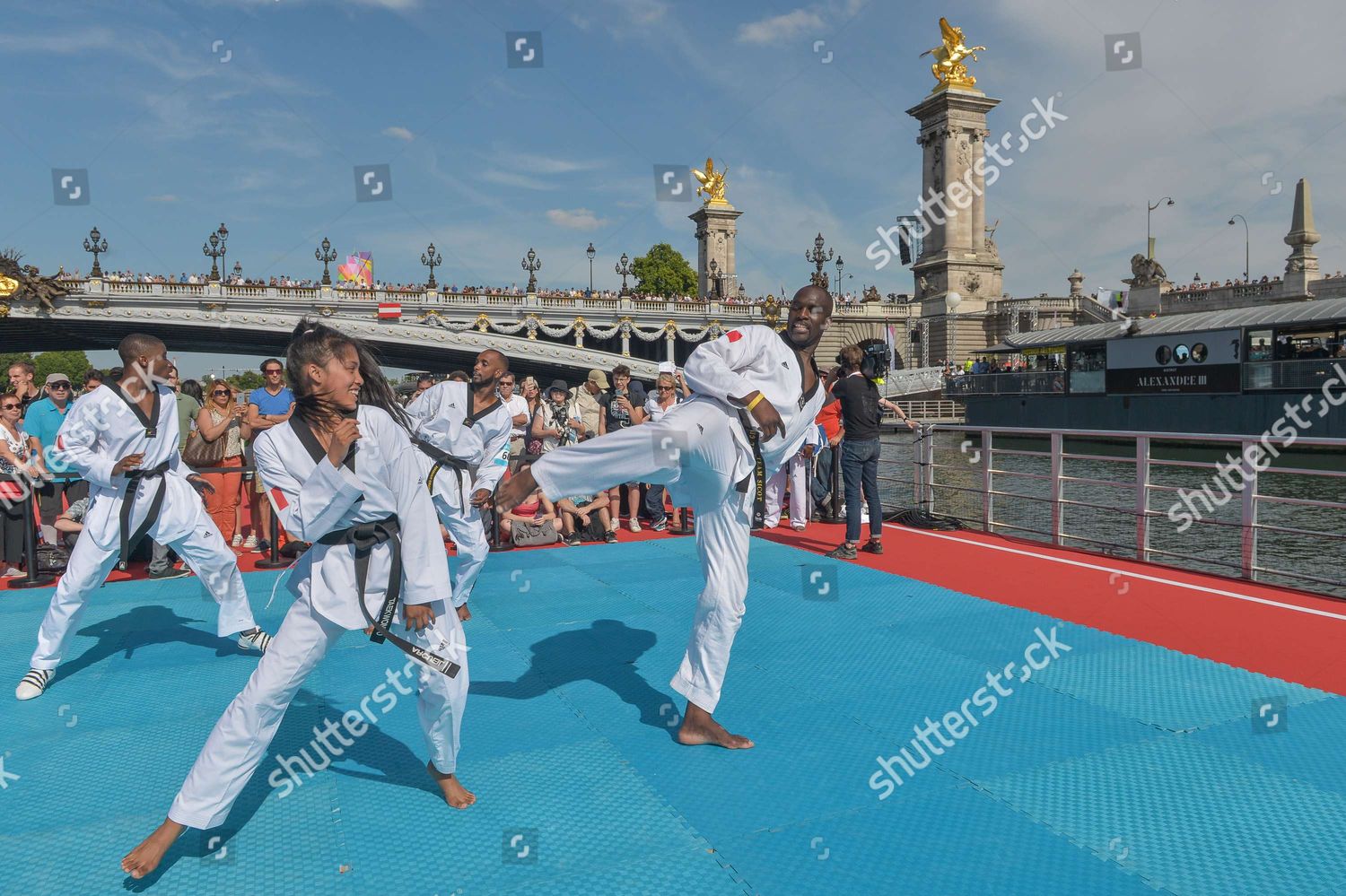 Demonstration Taekwondo Pascal Gentil During Celebration Editorial ...