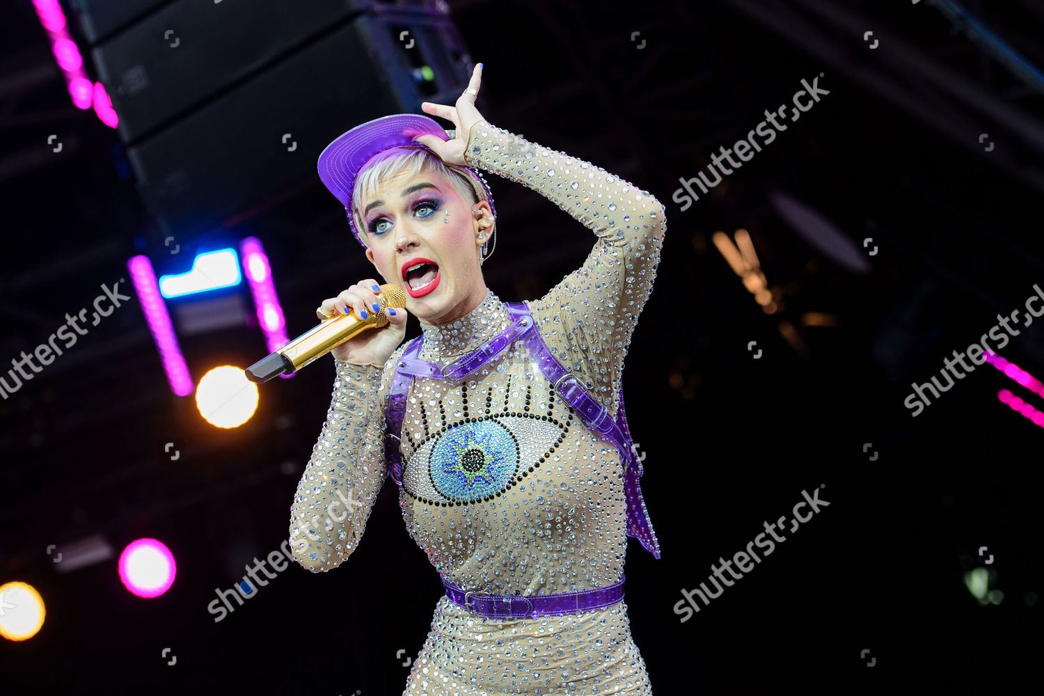 Katy Perry Performs On Pyramid Stage Editorial Stock Photo - Stock ...
