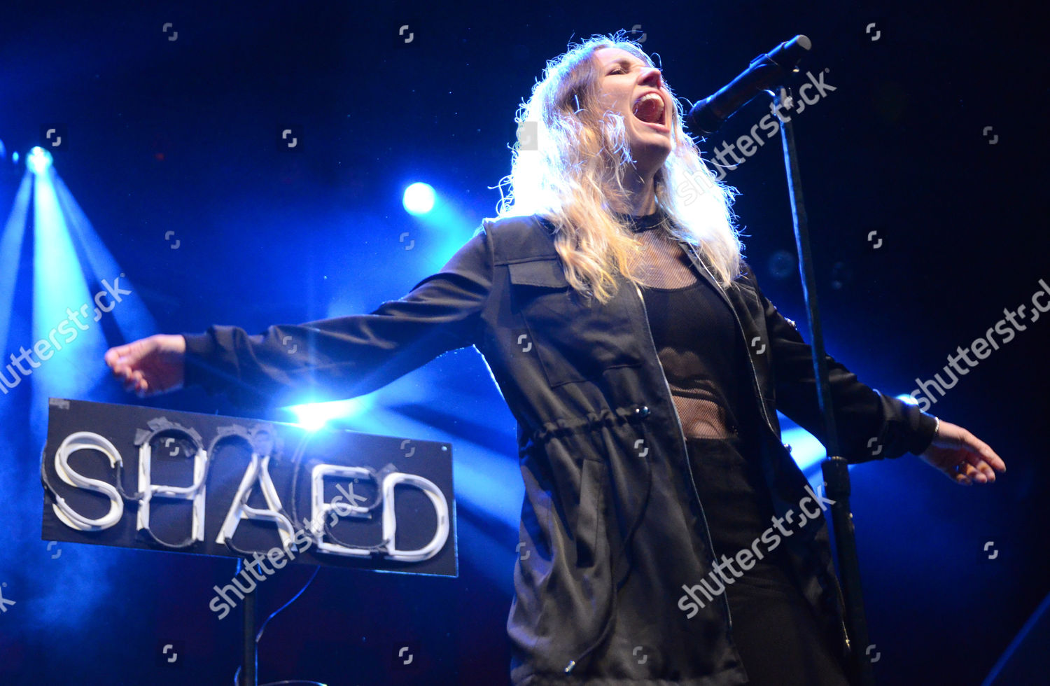 Lead Singer Chelsea Lee Band Shaed Editorial Stock Photo - Stock Image ...