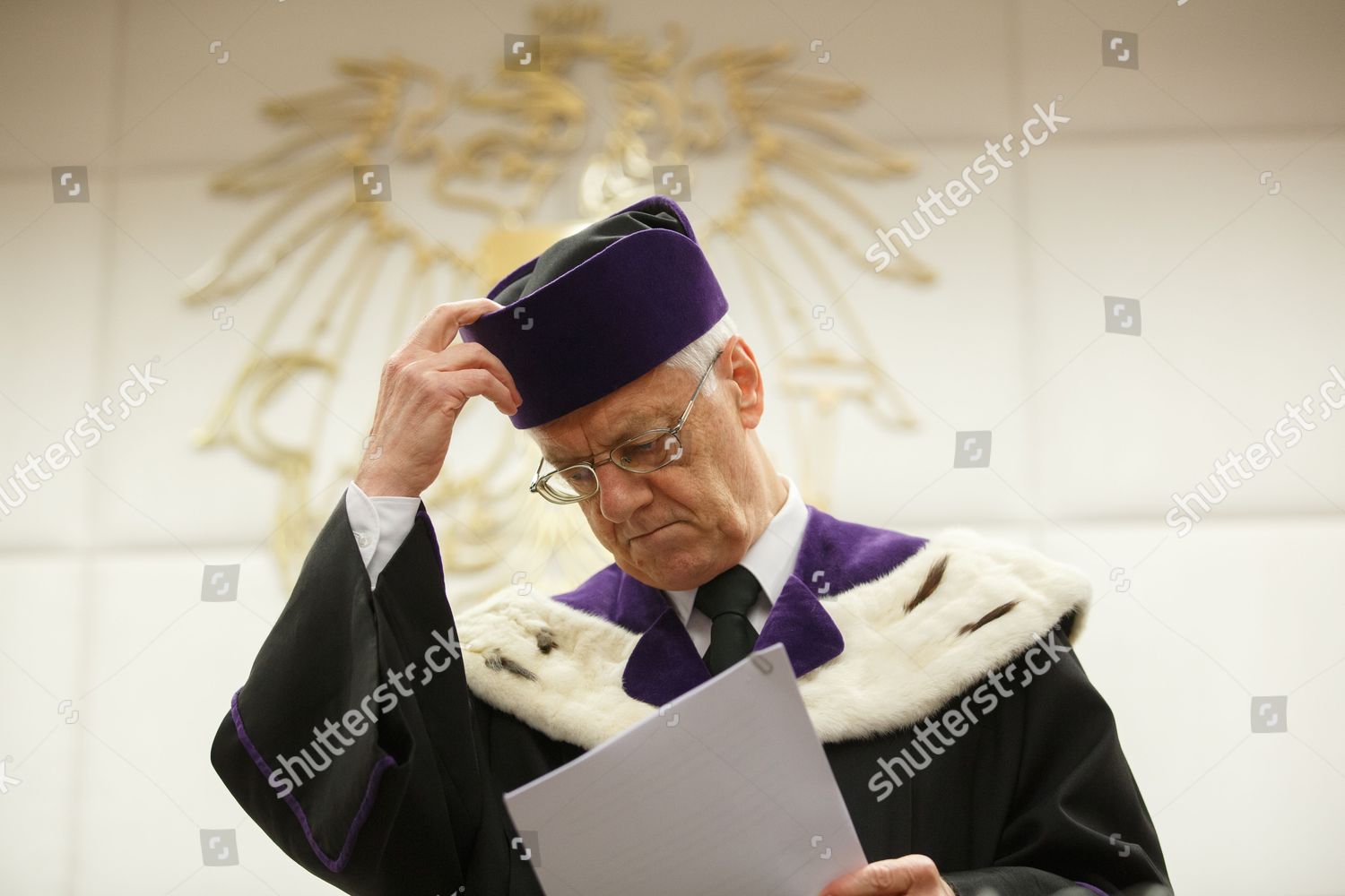 President Austrian Constitutional Court Vfgh Gerhart Editorial Stock ...