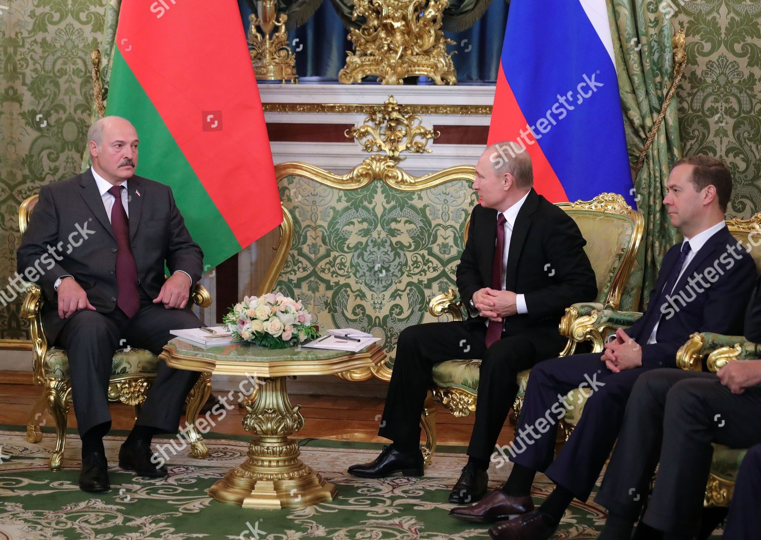 Dmitry Medvedev Vladimir Putin Alexander Lukashenko Editorial Stock ...