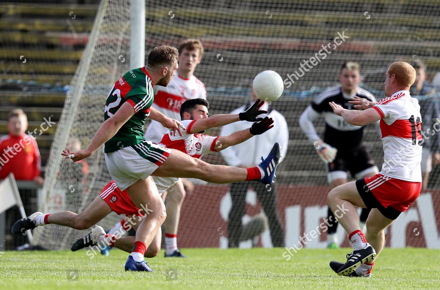 Mayo Vs Derry Mayos Aidan Scores Editorial Stock Photo - Stock Image ...