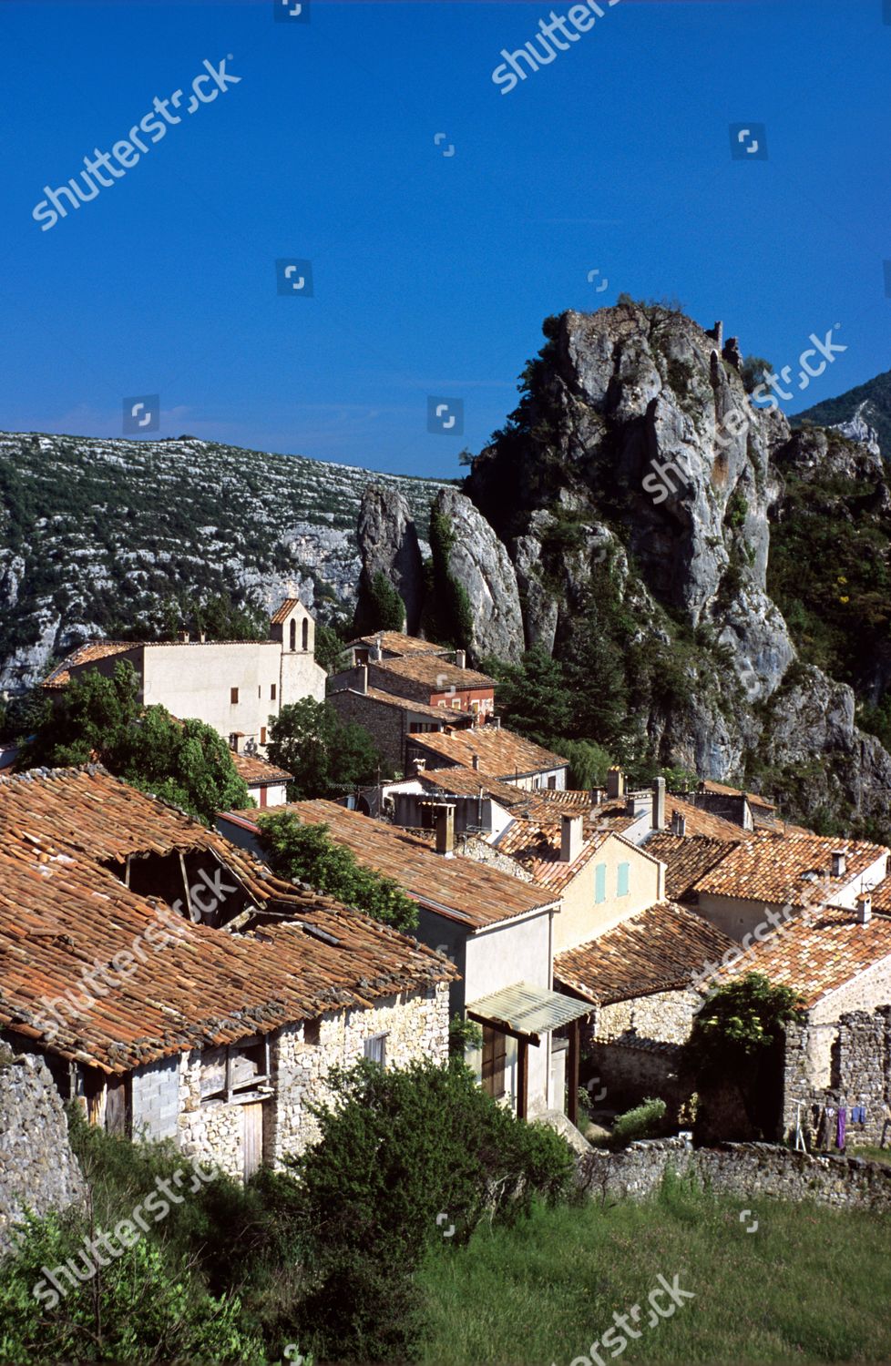 Rougon Verdon Gorge France Editorial Stock Photo - Stock Image ...