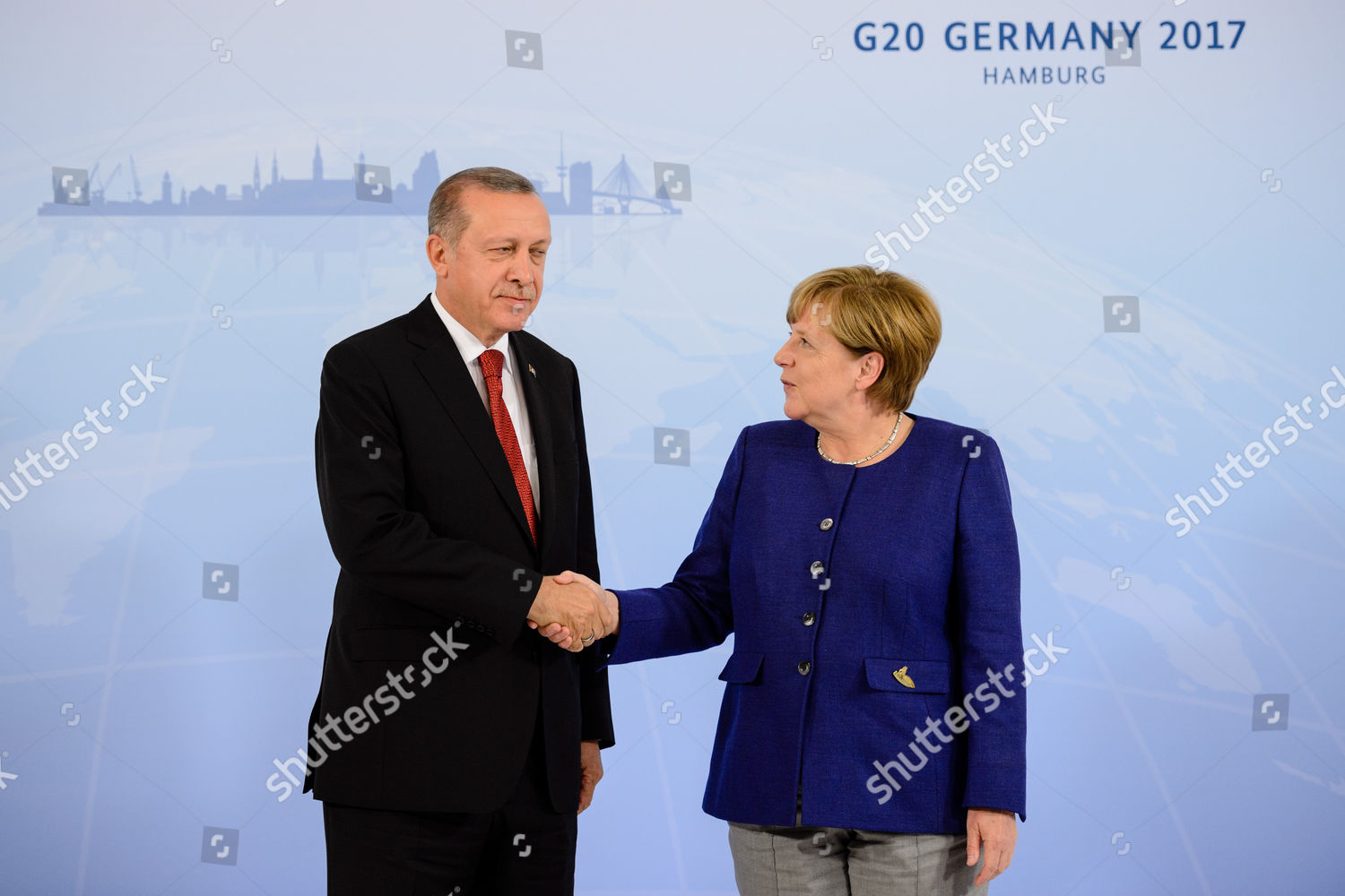 Angela Merkel Recep Tayyip Erdogan Editorial Stock Photo - Stock Image ...