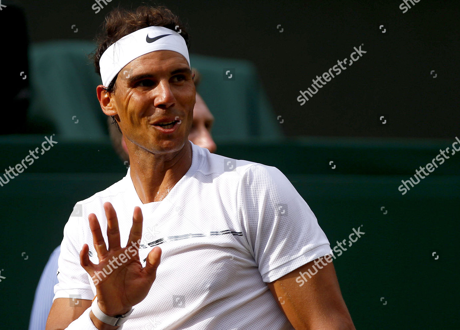 Rafael Nadal Spain Smiles Umpire Editorial Stock Photo - Stock Image ...