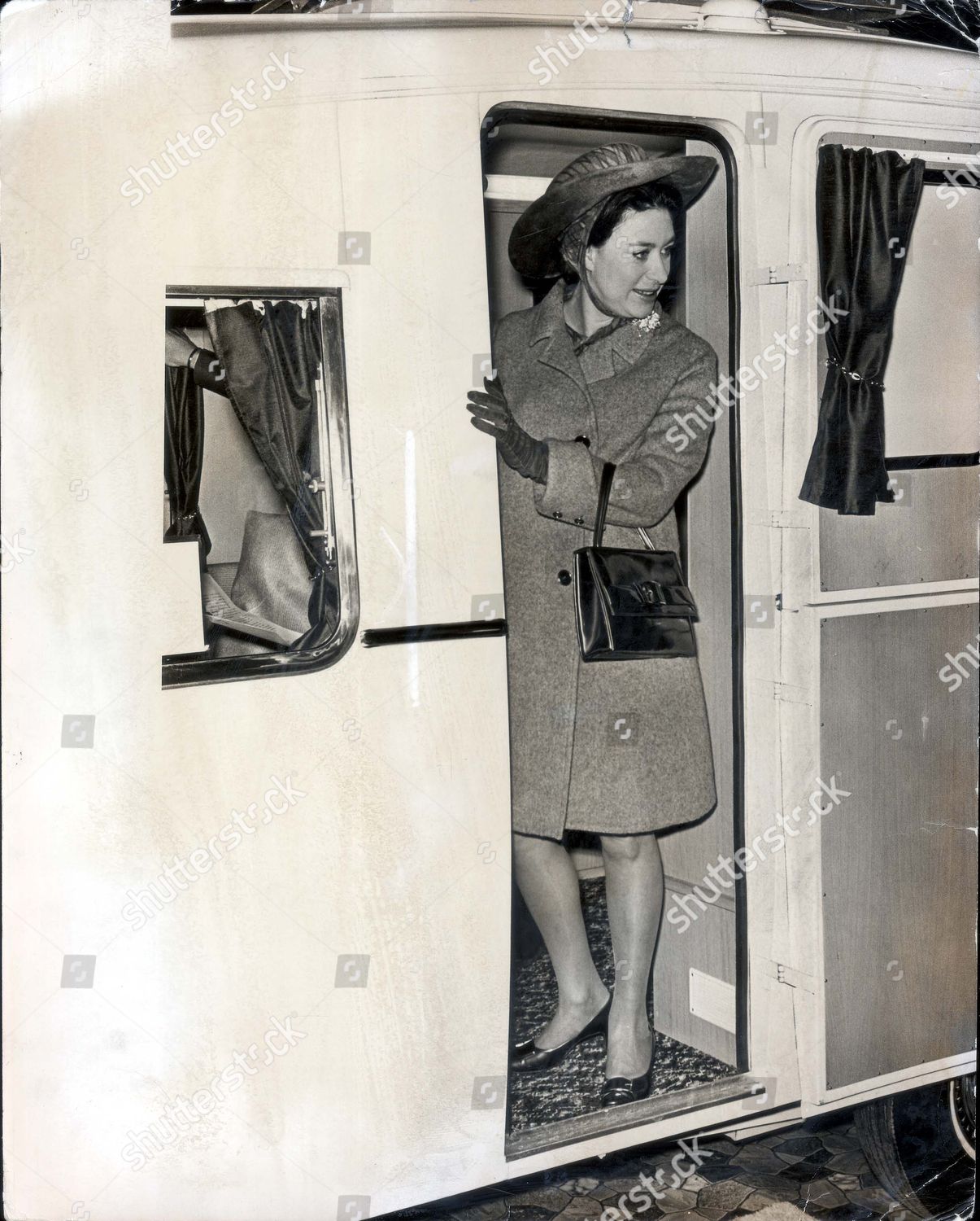 Princess Margaret Inspects Caravan Princess Margaret Editorial Stock ...