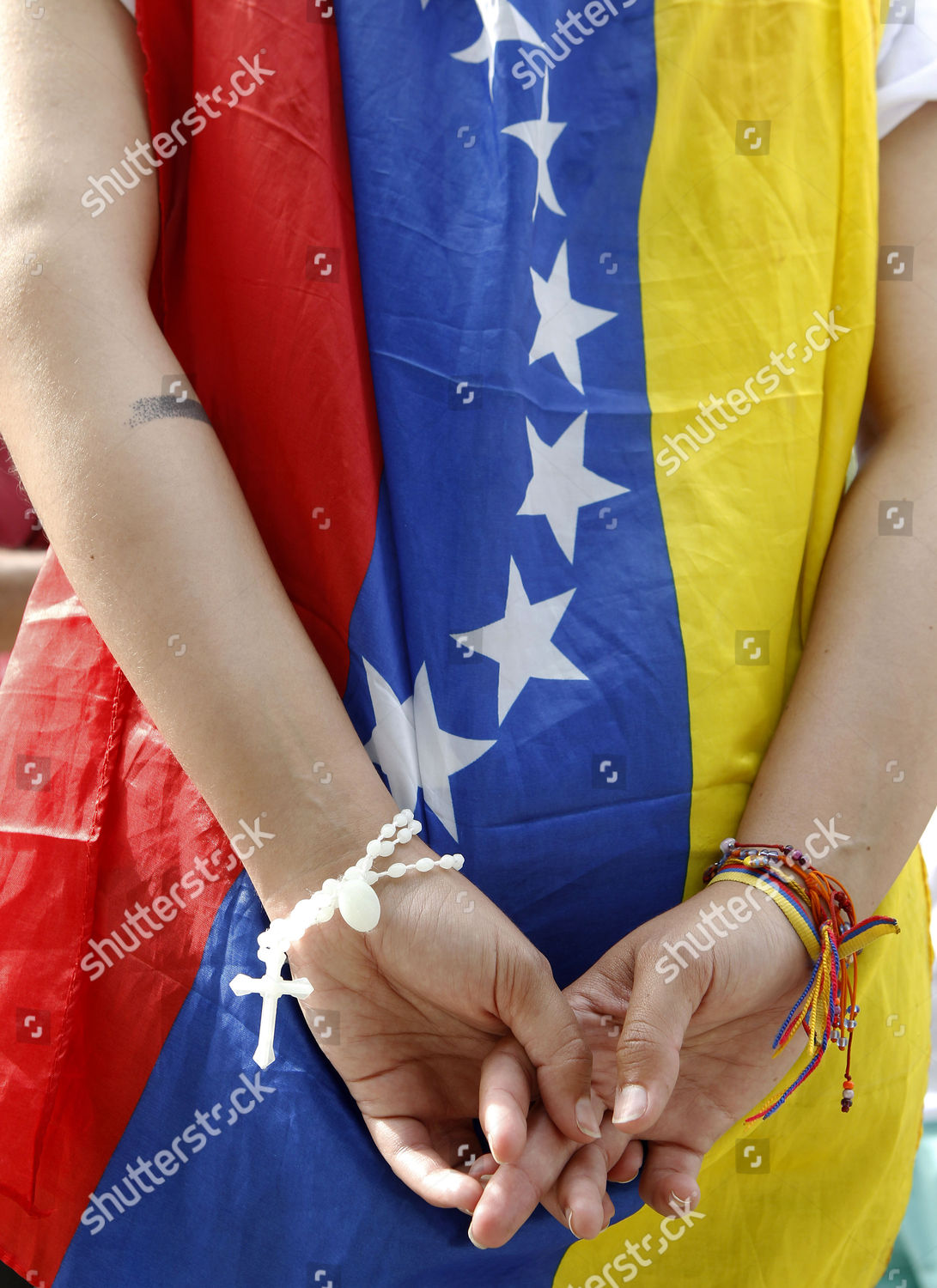 Venezuelan Activist Maria Jose Perez Wearing Editorial Stock Photo ...