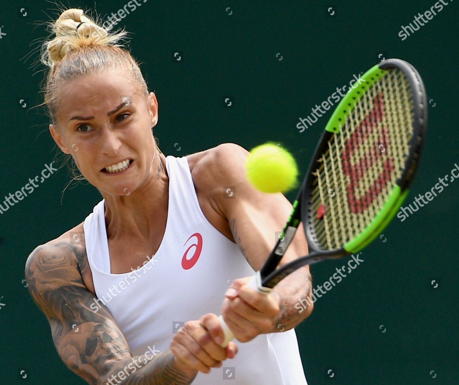 Polona Hercog Slovenia Action Against Svetlana Editorial Stock Photo ...