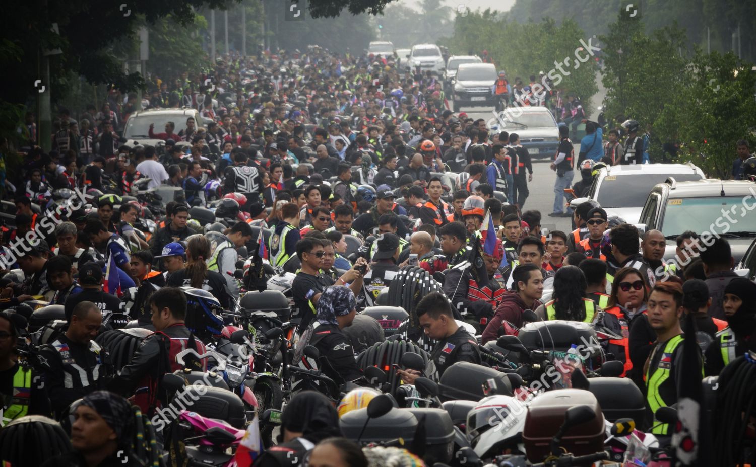 Filipino Members Motorcycle Rights Organization Mro Editorial Stock ...