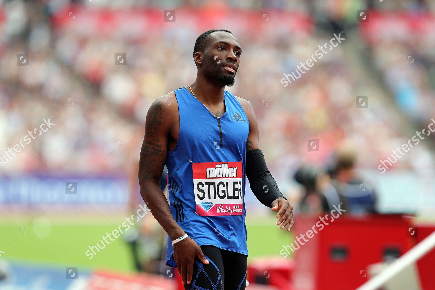 Michael Stigler Usa Competes 400 Metres Editorial Stock Photo - Stock ...