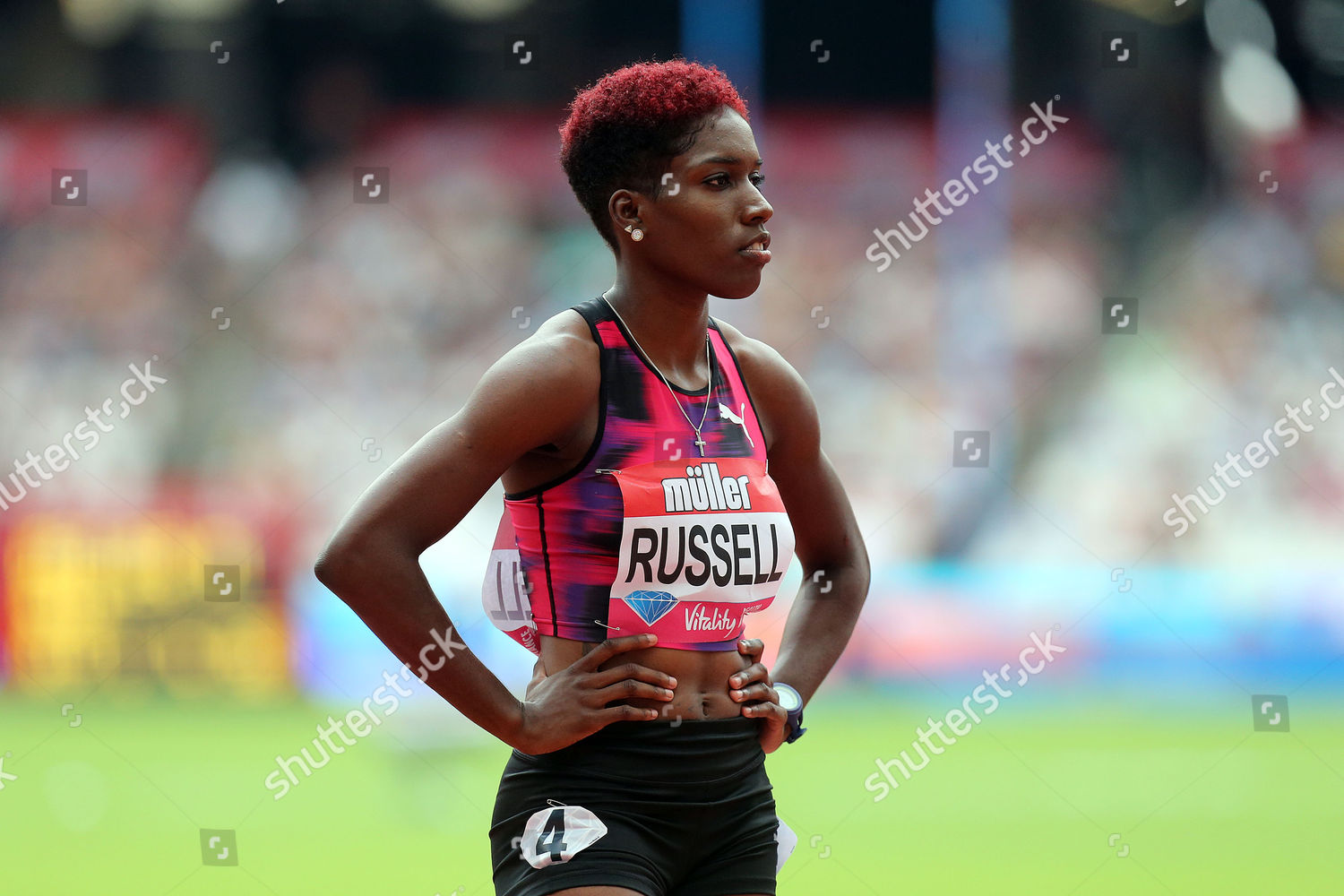 Janieve Russell Jamaica Competes 400 Metres Editorial Stock Photo ...