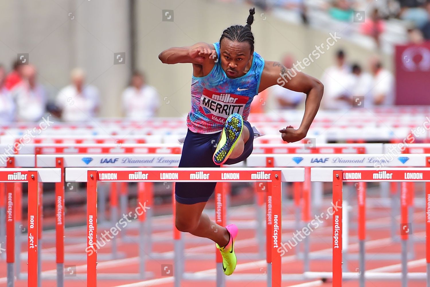 Aries Merritt Usa Wins 110m Hurdles Editorial Stock Photo - Stock Image ...
