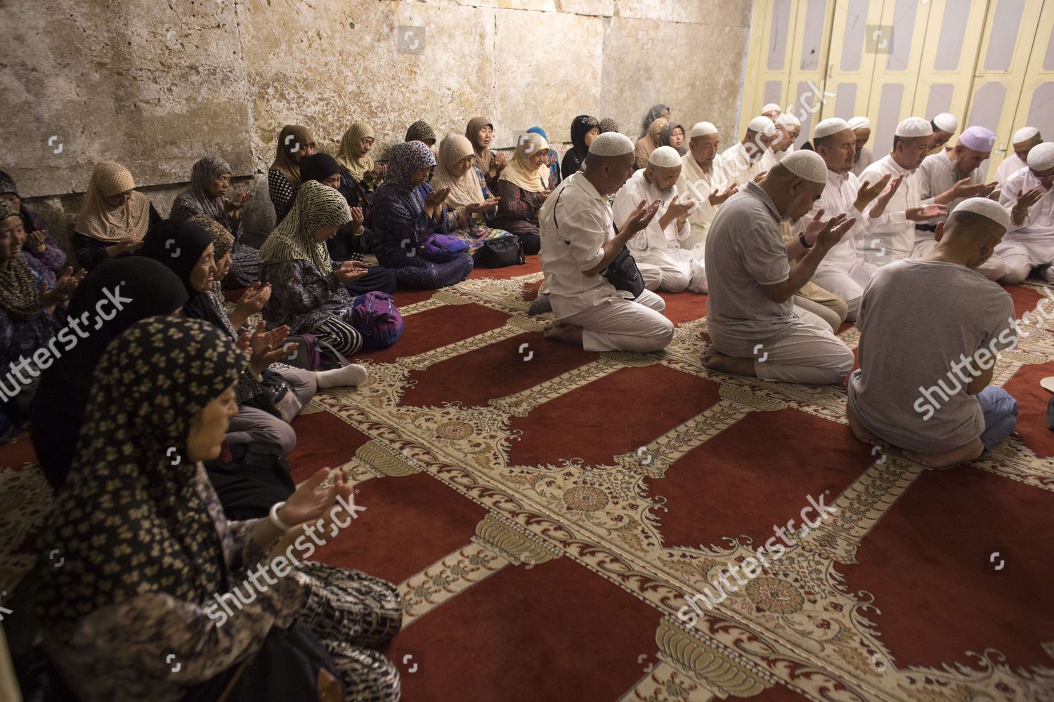 Muslim Worshippers China Pray One Rooms Editorial Stock Photo - Stock ...