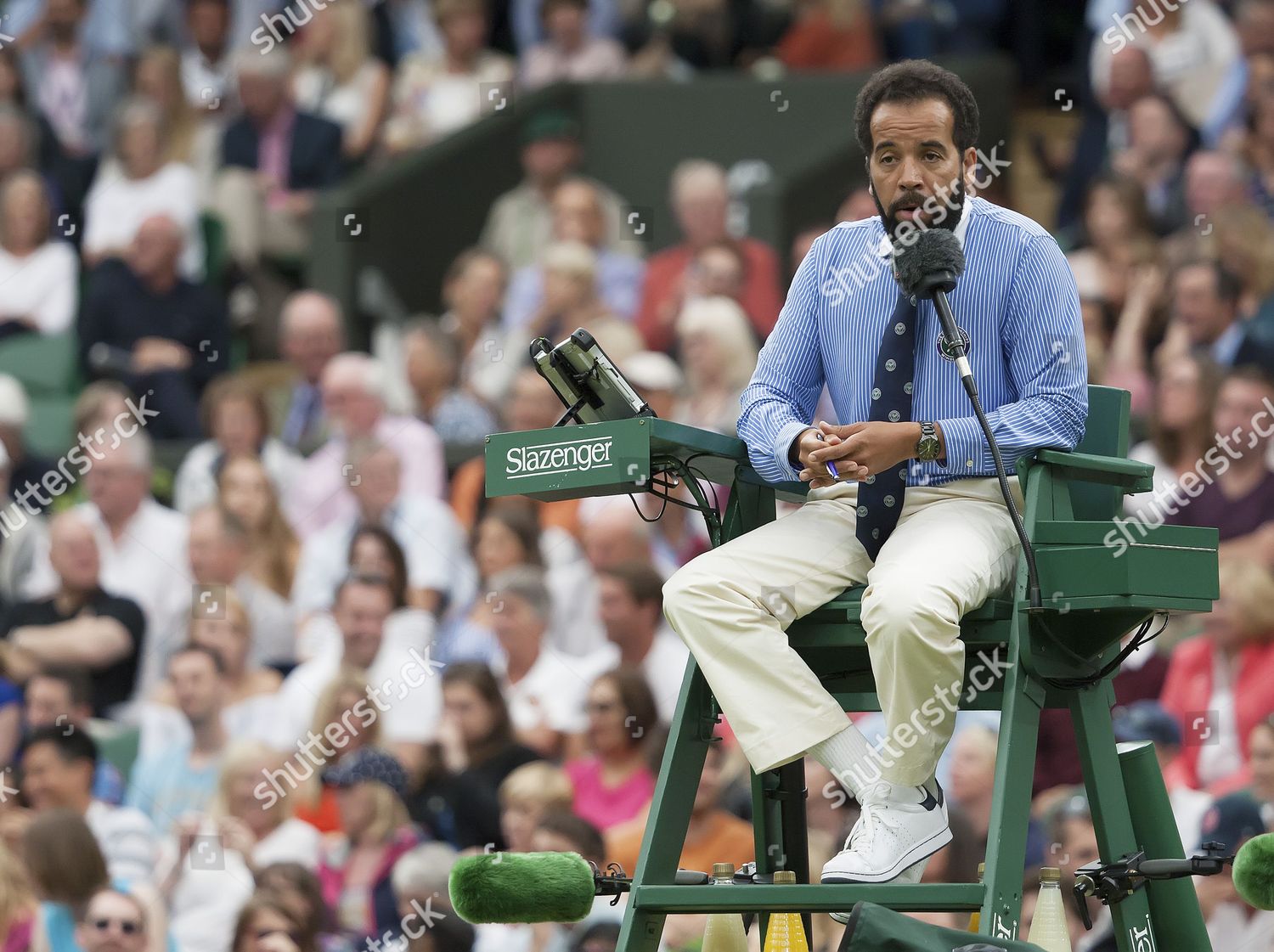 Umpire Kader Nouni Wimbledon Championships 2017 Editorial Stock Photo ...