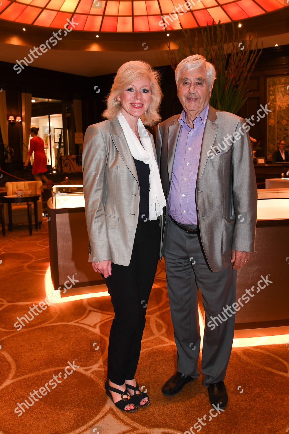 Fritz Scherer Mit Ehefrau Claudia Editorial Stock Photo - Stock Image ...